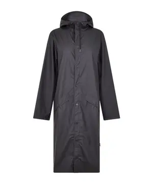 Rains Long Jacket - Black
