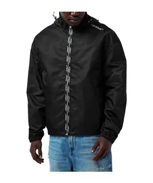 Off-White Zip-up Windbreaker With Logo Detail