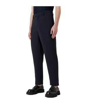 Emporio Armani Textured Cropped Trousers