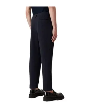 Emporio Armani Textured Cropped Trousers