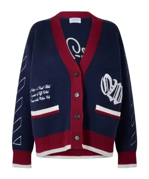 Off-White Varsity Cardigan - Black