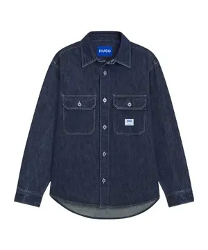 Hugo Boss Dark Blue Denim Button-up Shirt