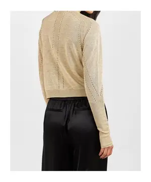 JOSEPH Ribbed Knit Cardigan With Cutout Detail