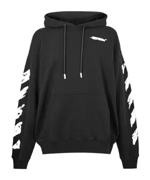 Off-White Logo Hoodie - Black