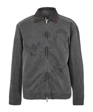 REPRESENT Solid Color Jacket - Black