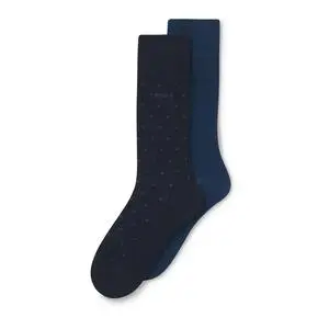 Hugo Boss Two-tone Fashion Long Cotton Socks