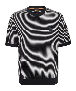 Hugo Boss Stylish Minimalist Knit Sweater - Black