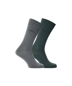 Hugo Boss Stylish Green Socks - Gray