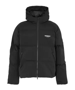 REPRESENT Solid Color Down Jacket - Black