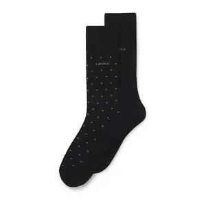 Hugo Boss Cotton Breathable Dotted Pattern Long Cotton Socks