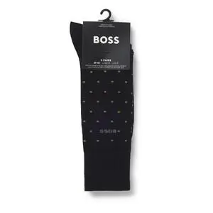Hugo Boss Cotton Breathable Dotted Pattern Long Cotton Socks