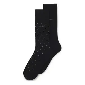 Hugo Boss Cotton Breathable Dotted Pattern Long Cotton Socks