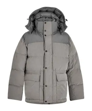 Hugo Boss Casual Hooded Down Jacket - Gray