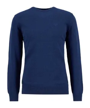 Barbour Long-sleeved Crew Neck Sweater - Blue