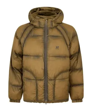 REPRESENT Solid Color Down Jacket - Brown
