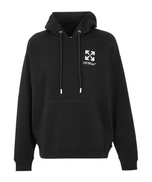 Off-White Small Arrow Over-the-head Hoodie - Black