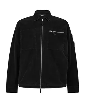 C.P. COMPANY Cord Overshirt - Black