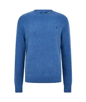 Polo Ralph Lauren Crew Neck Long Sleeve Knit Sweater - Blue