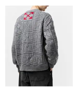 Off-White Off 3d Stitch Crew" Sweater