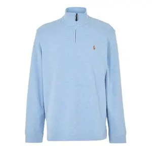 Polo Ralph Lauren Estate Fleece Quarter Zip Sweater - Blue