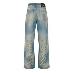 Off-White Solid-color Casual Pants