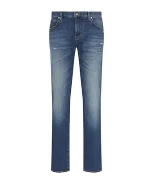 Emporio Armani Tapered Fit Jeans - Blue