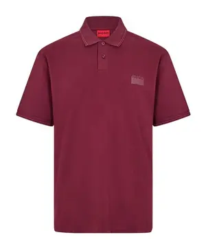 Hugo Boss Logo Short-sleeve Polo Shirt - Red