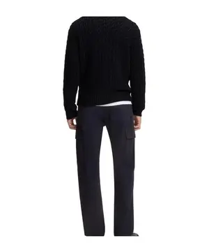 Hugo Boss Wave Cable-knit Turtleneck Sweater