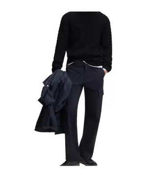 Hugo Boss Wave Cable-knit Turtleneck Sweater