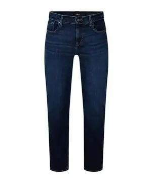 7 For All Mankind Straight Leg Jeans - Black