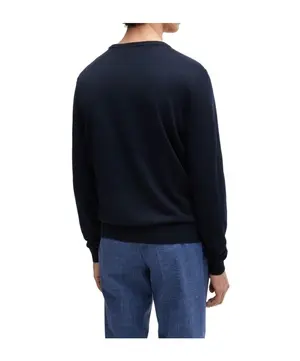Hugo Boss Navy Business Crew Neck Knit Sweater