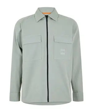 Hugo Boss Lovel Zipped Overshirt - Gray