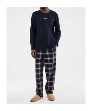 Hugo Boss Blue Plaid Top