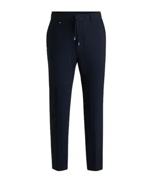 Hugo Boss C-perin-rds-252 Tapered Fit Trousers - Black