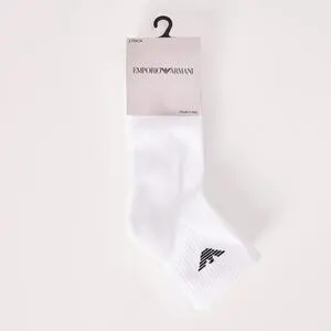 Emporio Armani Solid Color Sweat-absorbent Breathable Pure Cotton Socks