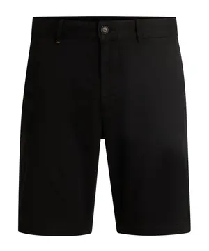 Hugo Boss Slim-fit Pure Cotton Shorts - Black