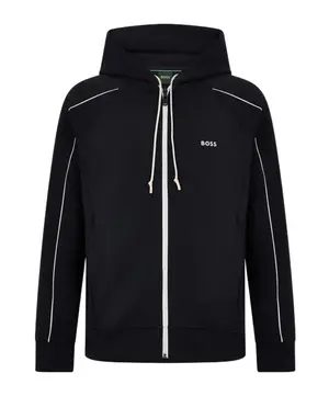 Hugo Boss Hbg Saggy Full Zip Hoodie - Black