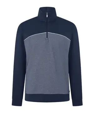 Hugo Boss Quarter-zip Fleece - Blue