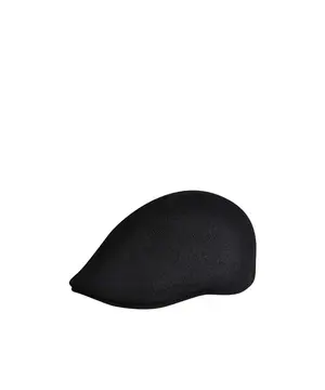 KANGOL Seamless Flat Cap - Black