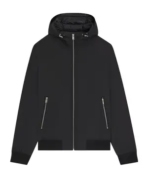 Hugo Boss Hooded Zip-up Jacket - Black