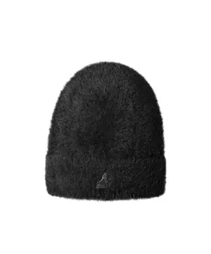KANGOL Faux Fur Knitted Hat - Black