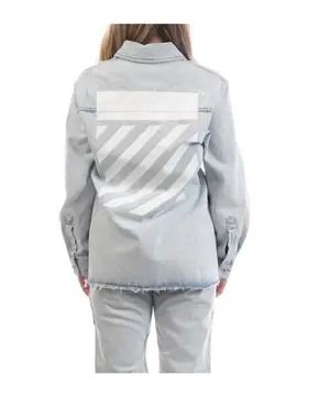 Off-White Diagonal Long Sleeve Shirt