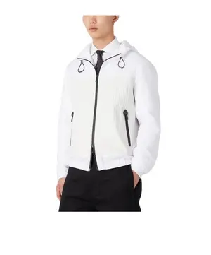 Emporio Armani Hooded Leather Jacket