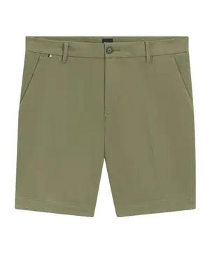 Hugo Boss Twill Cotton Shorts - Green