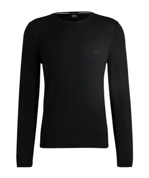 Hugo Boss Business Crew Neck Knit Sweater - Black