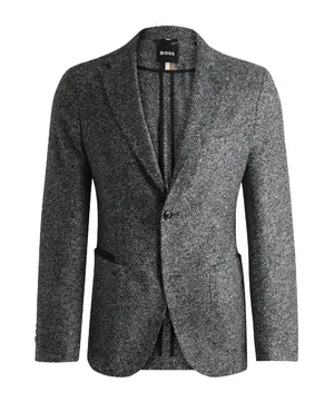 Hugo Boss Single-breasted Blazer - Black
