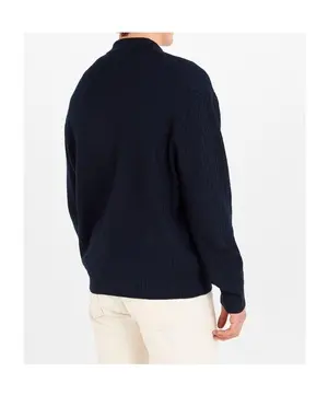 Hugo Boss Vertical Rib Knit Polo Shirt
