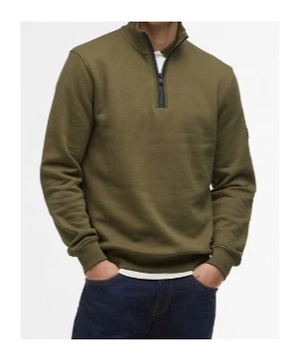Barbour Long-sleeved Half-zip Sweatshirt
