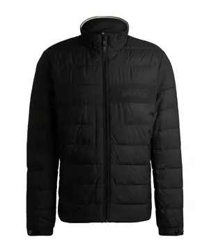 Hugo Boss Solid Color Casual Jacket - Black