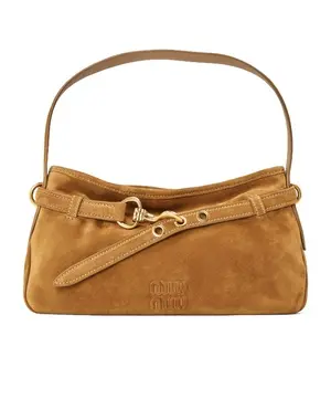 Miu Miu Adventure Suede Shoulder Bag